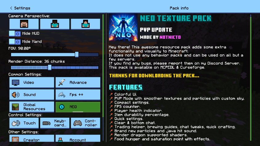 Neo Texture Pack (PVP Update) - Minecraft texture-pack | NicVerse